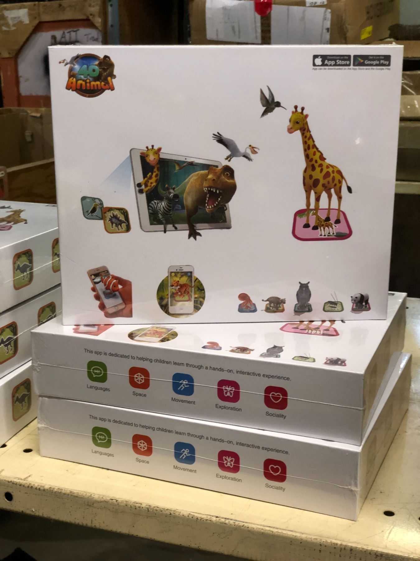 Group of 3 4D Animal Augmented Reality Encyclopedia Educational Games ...