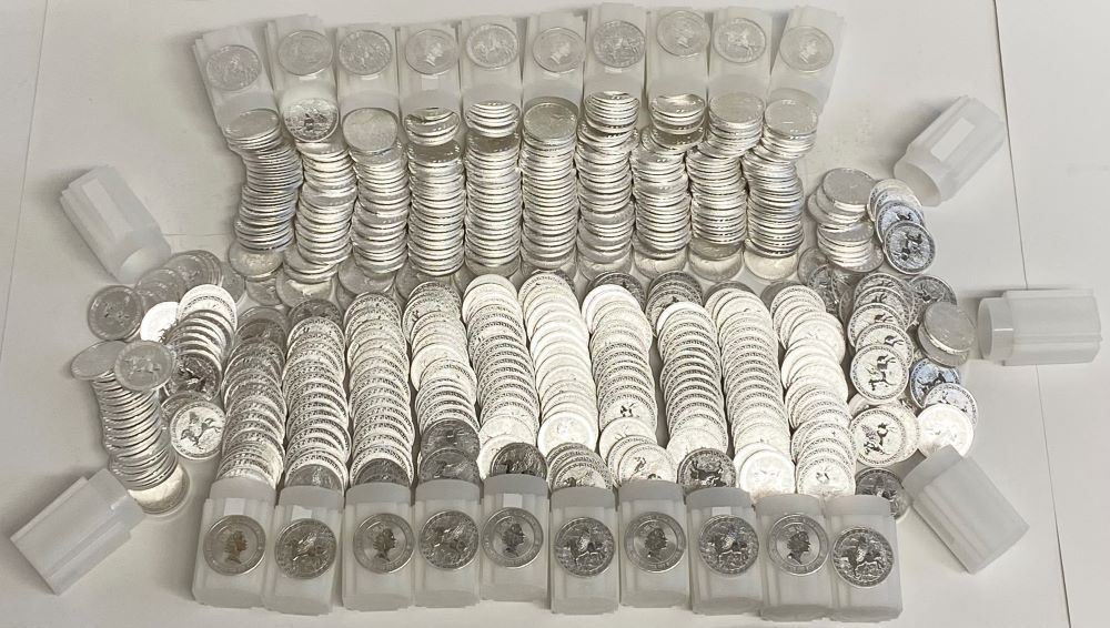 5 Boxes (500-coin) 2022 St.Helena 1oz Pegasus .999 Slvr