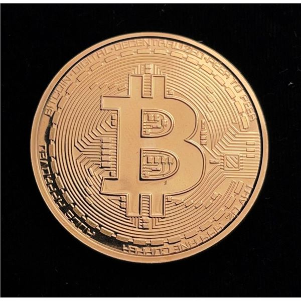 Bitcoin 1 ozt Copper Bullion Round