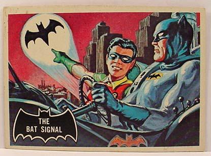 1966 TOPPS BATMAN TRADING CARD NO. 3 - THE BAT SIG