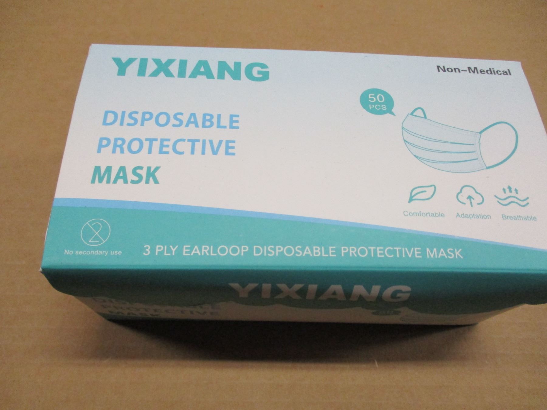 DISPOSABLE FACE MASKS (50) - BOX