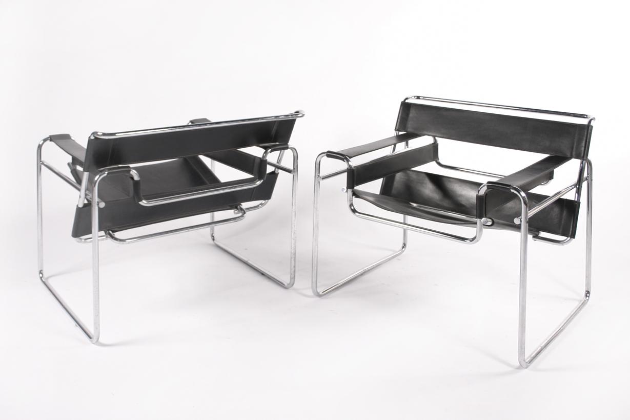 Marcell Breuer Wassily chairs, pair c.1960-1970