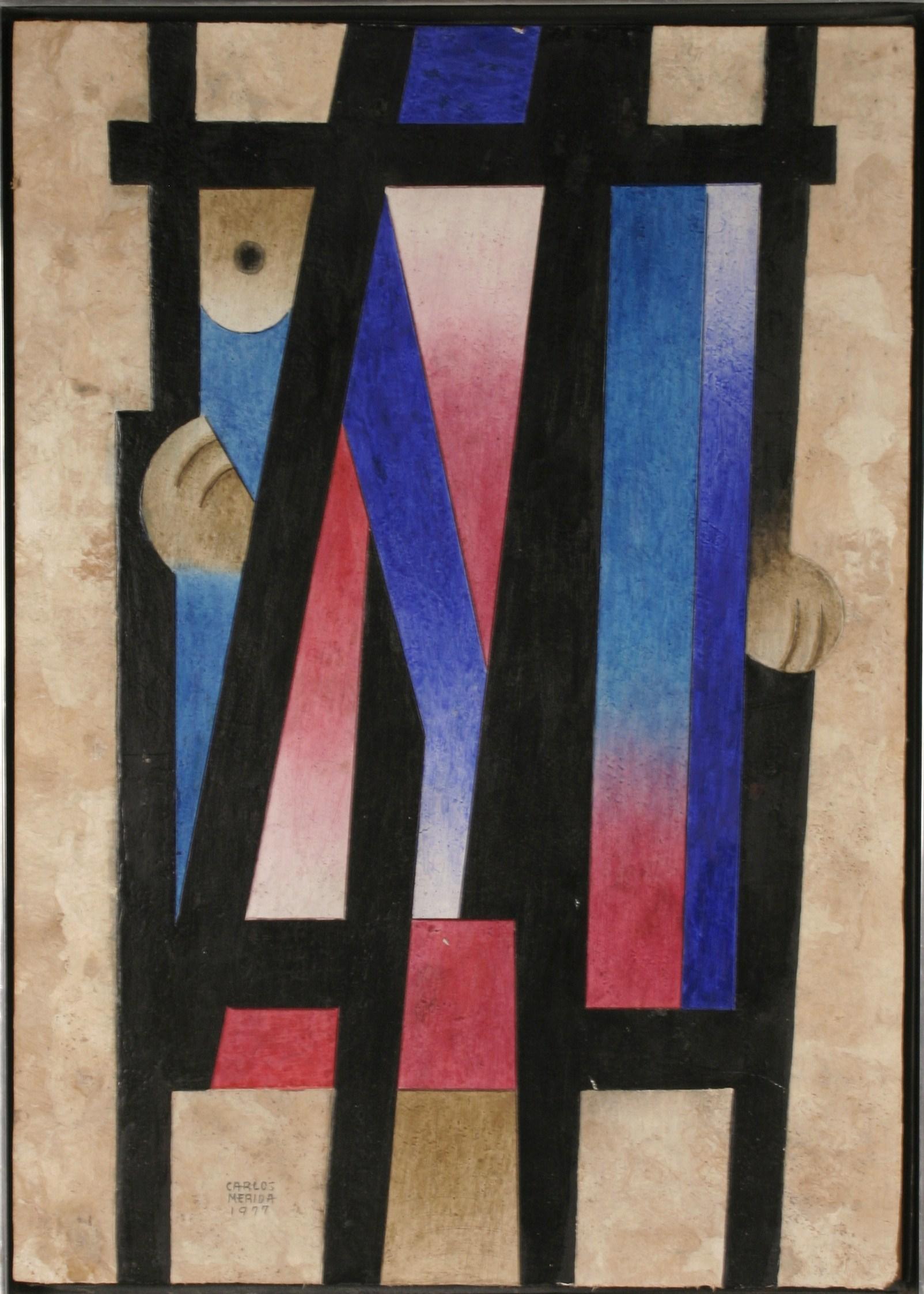 Carlos Merida ( 1891-1995): El Espia , Mexico 1977