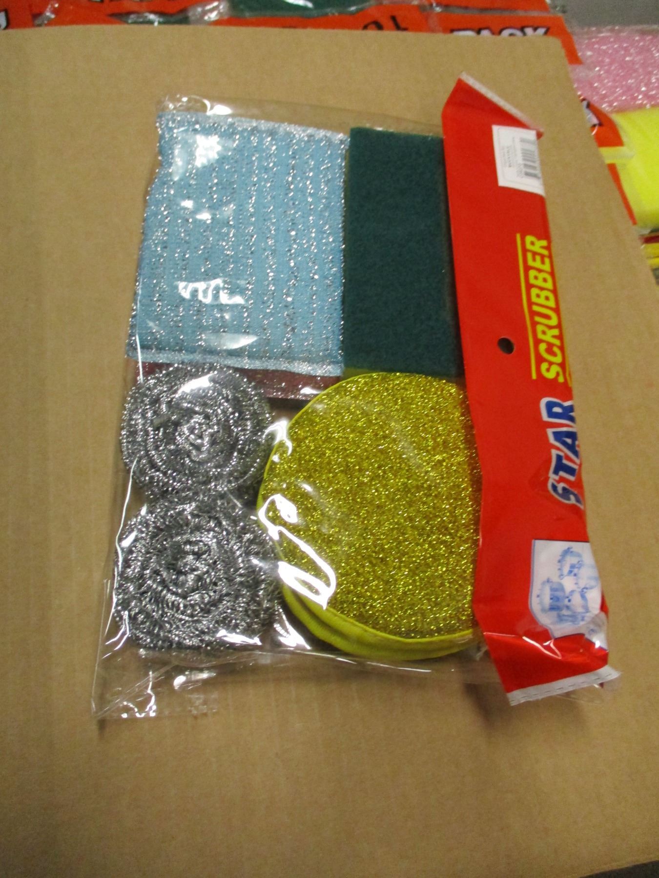 NEW (STORE CLOSE-OUT): SCOURING SPONGES/PADS (10) - PACKAGE