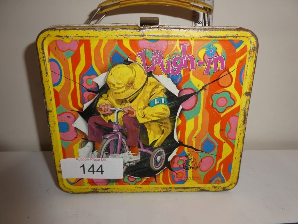 vintage Laugh-in metal lunch box