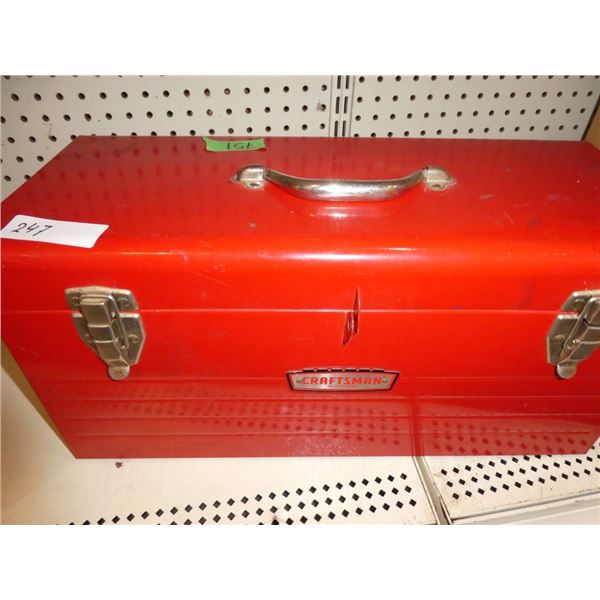 Craftsman metal tool box w/ contents