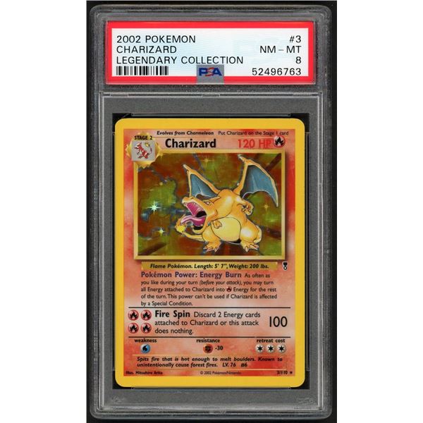 Pokemon: 2002 Charizard - Legendary Collection (PSA 8) NM-MT
