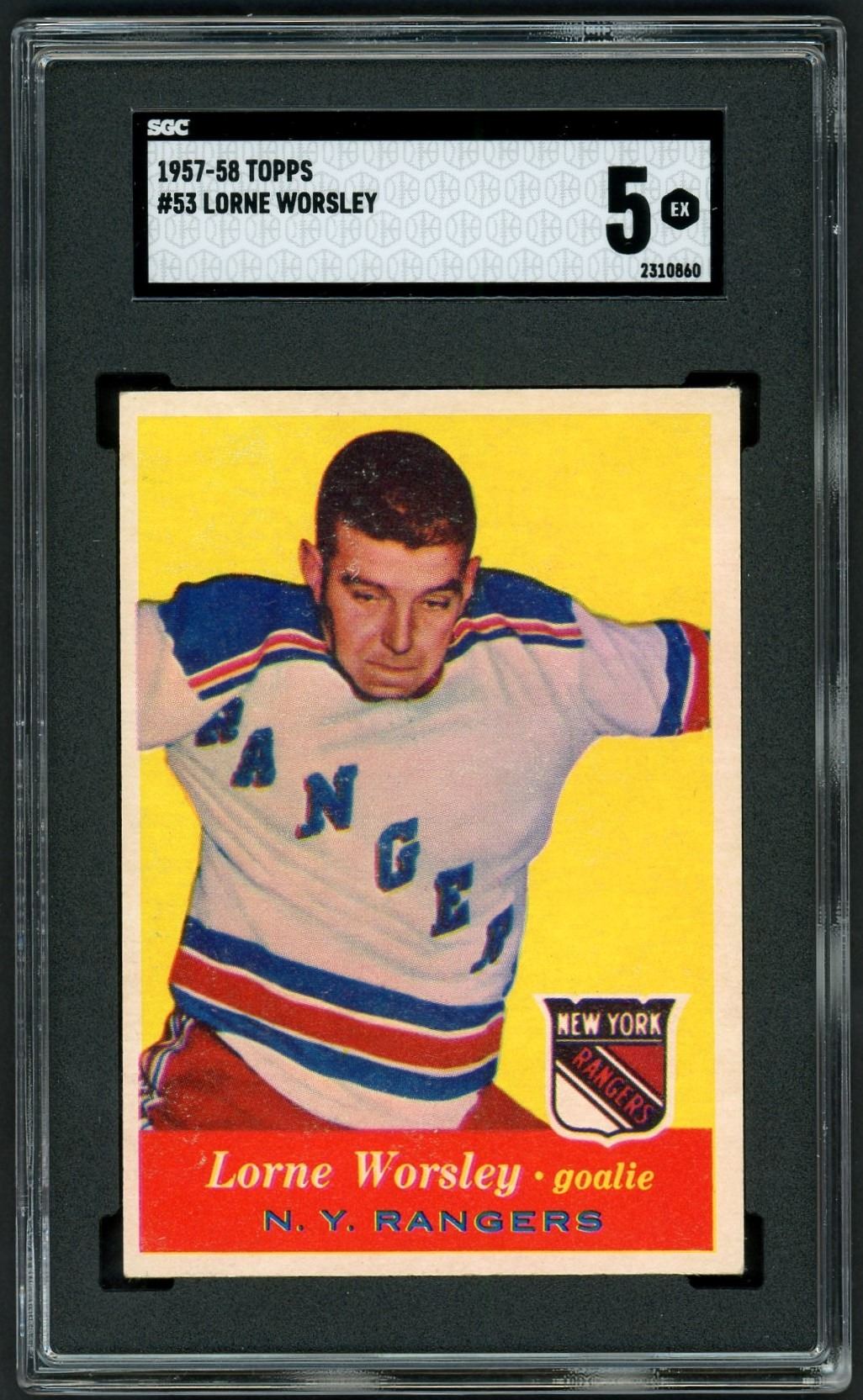 1957-58 Topps #53 Gump Worsley (SGC 5)