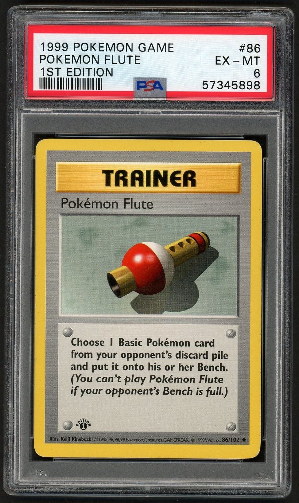 Pokemon: 1999 Pokemon Flute Shadowless 1st Ed (PSA 6)