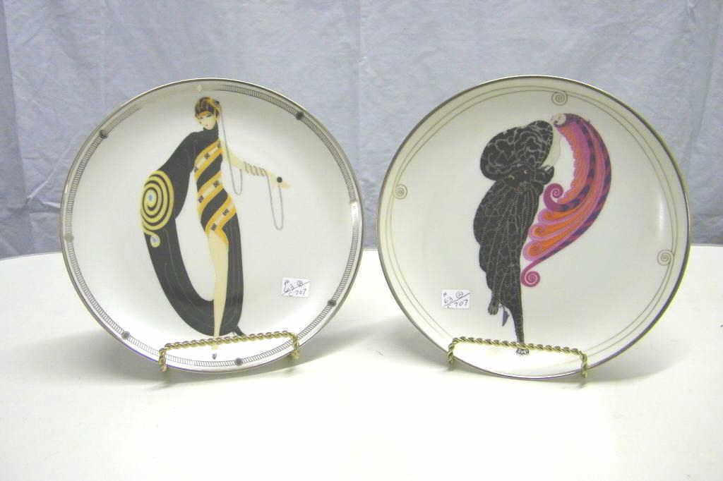 Two House Of Erte Plates-