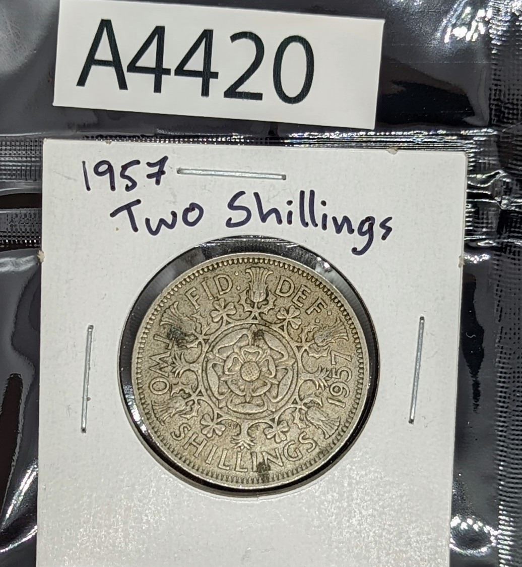 1957 Two Shillings (A4420)