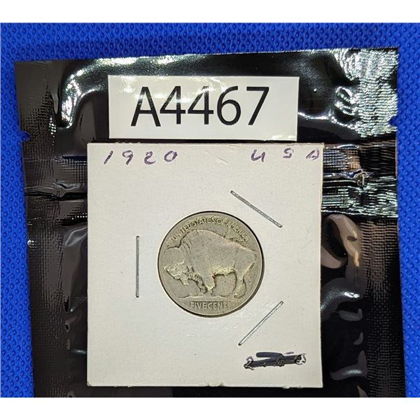 1920 US Buffalo Nickel (A4467)