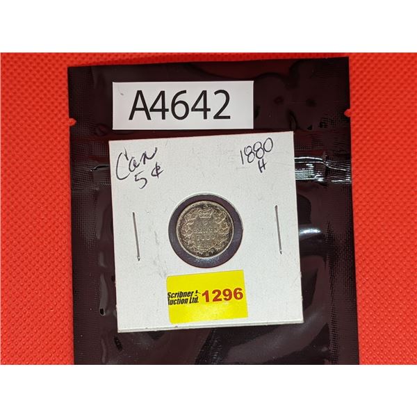 1880 CAD Nickel (A4642)