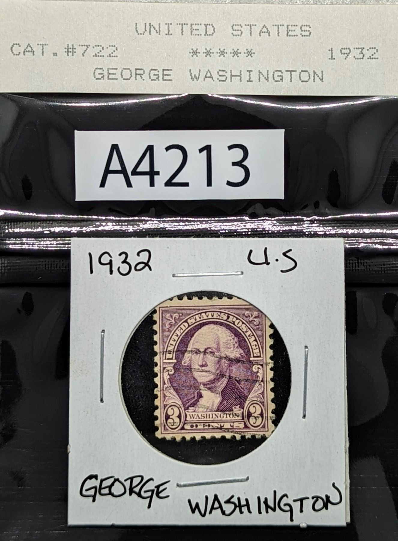 1932 US 3 Cent Stamp - George Washington (A4213)