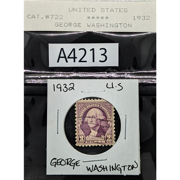 1932 US 3 Cent Stamp - George Washington (A4213)