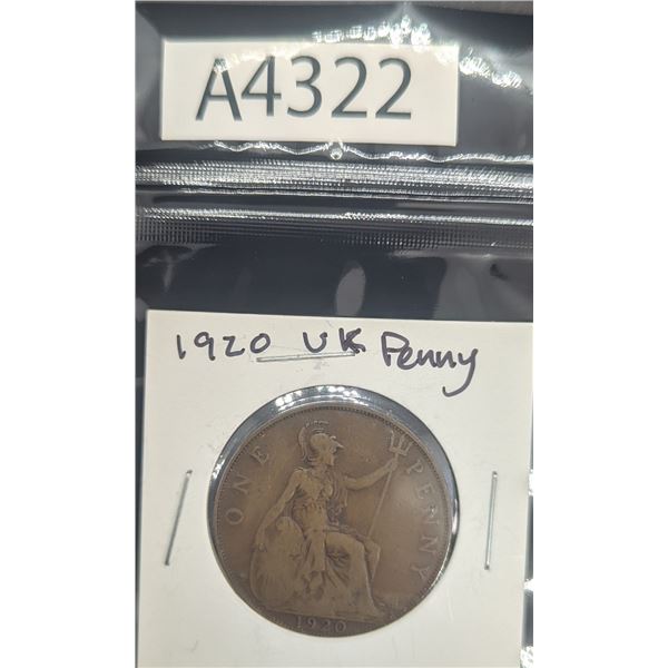 1920 UK Penny (A4322)