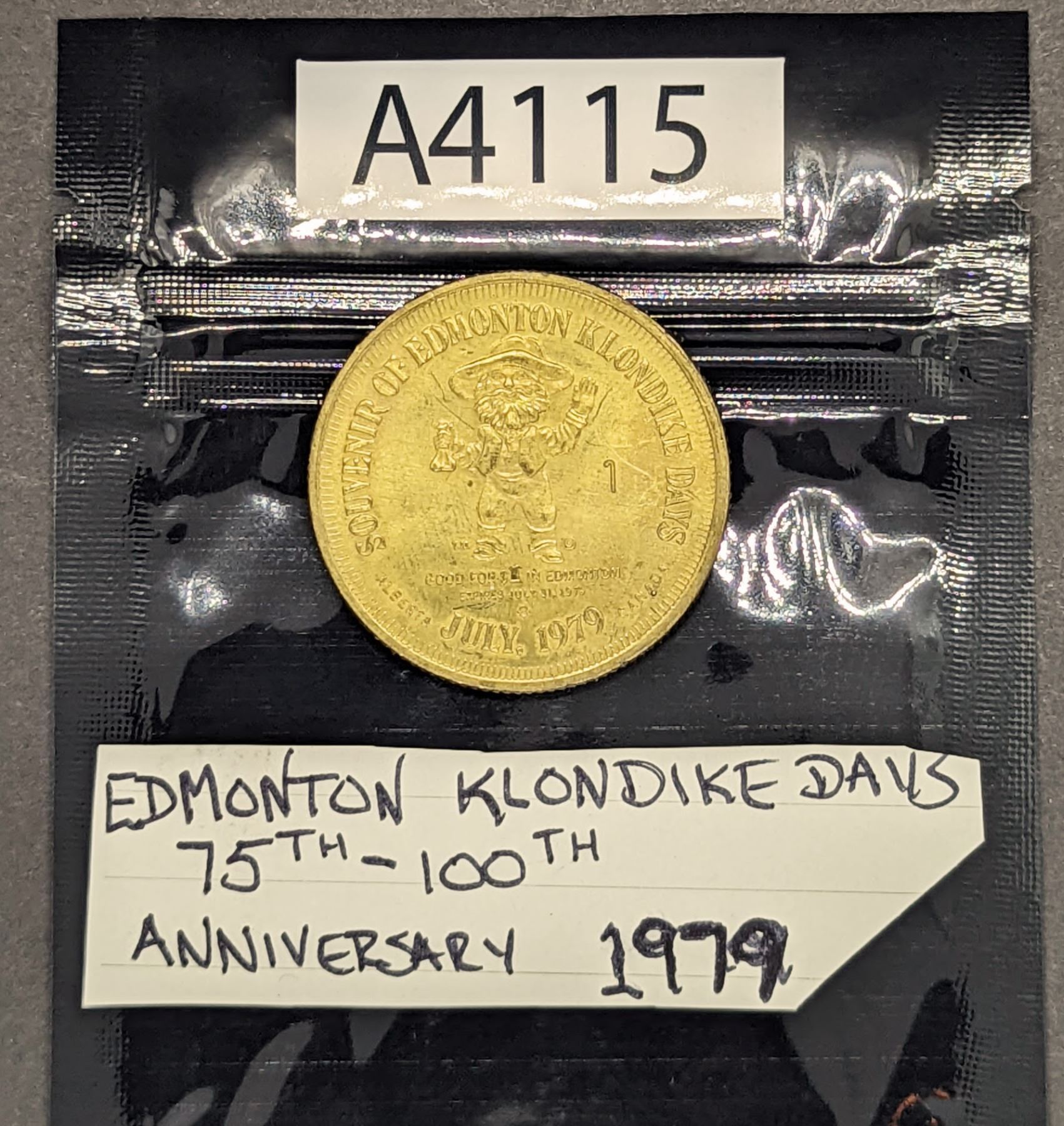 1979 Edmonton Klondike Days Coin (A4115)