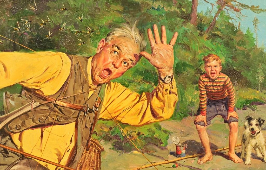 Harold N. Anderson Original "Fly Fisherman"