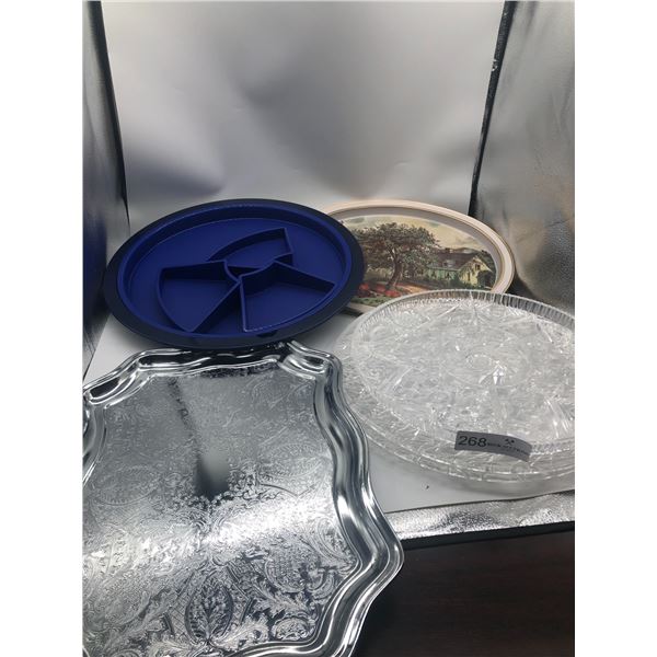 Large Assortment Of Serving Platters Beck Auctions Inc