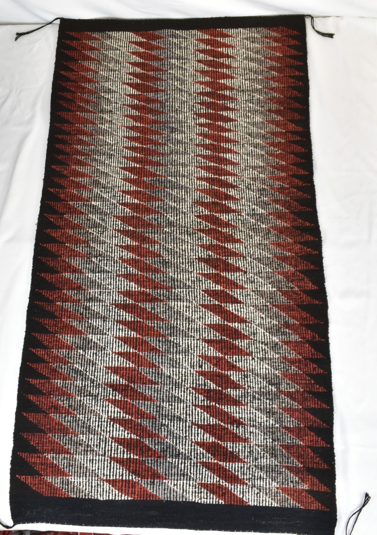 Vintage Navajo Coal Mine Mesa Wool Saddle Blanket