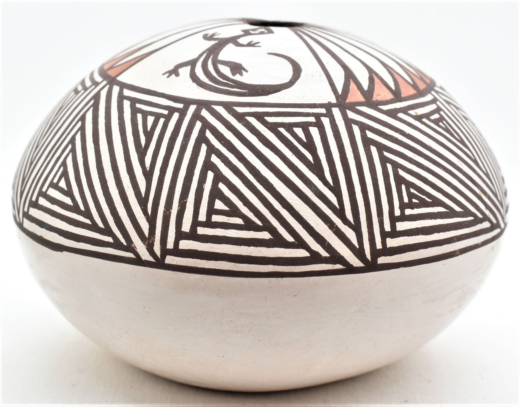 Vintage Acoma Pottery Seed Jar by Evelyn Ortiz