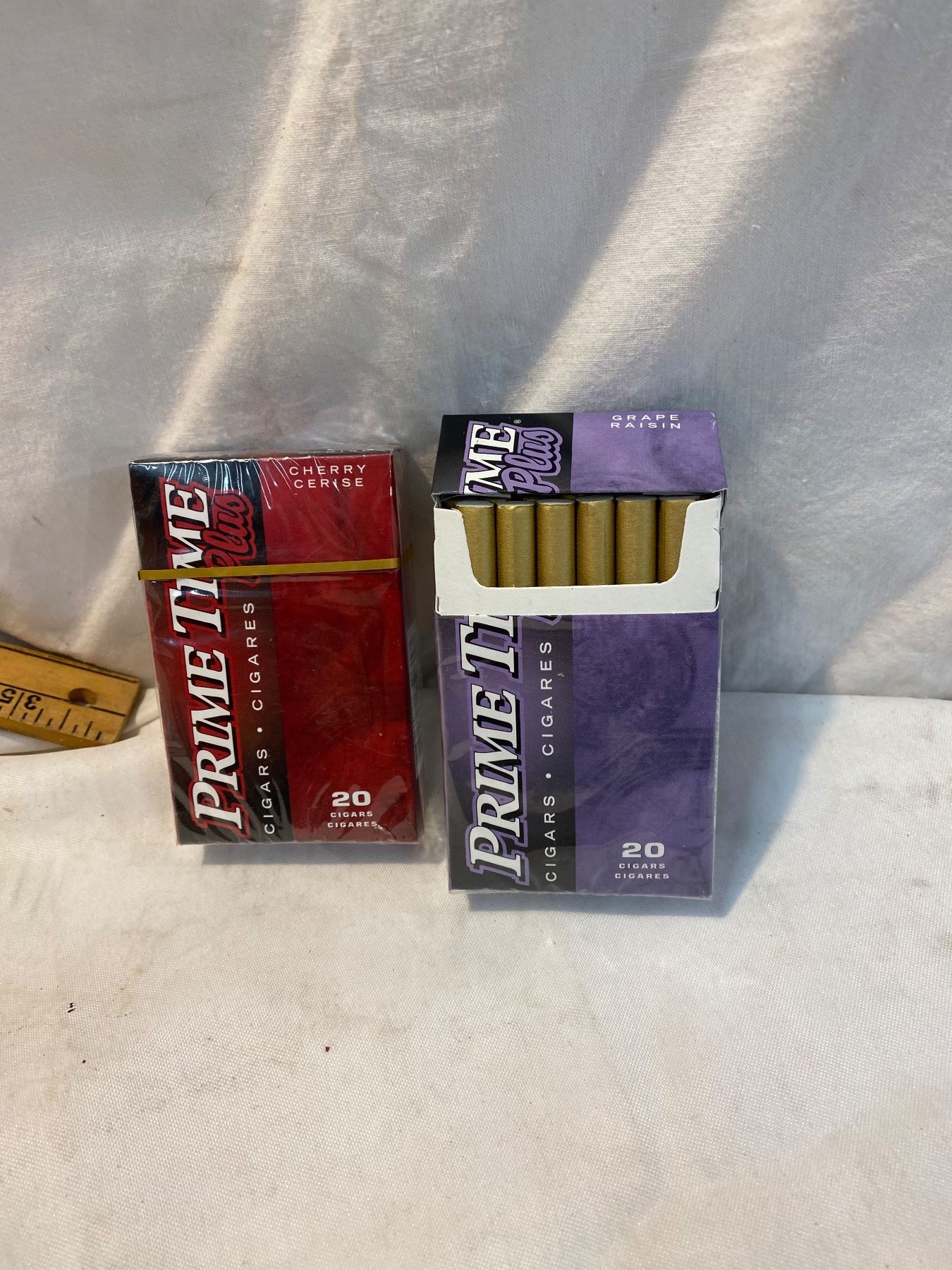 Prime time cigars one sealed one open