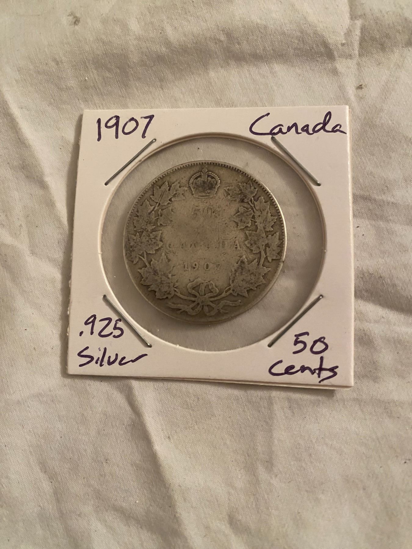1907 Canada silver .50 cent