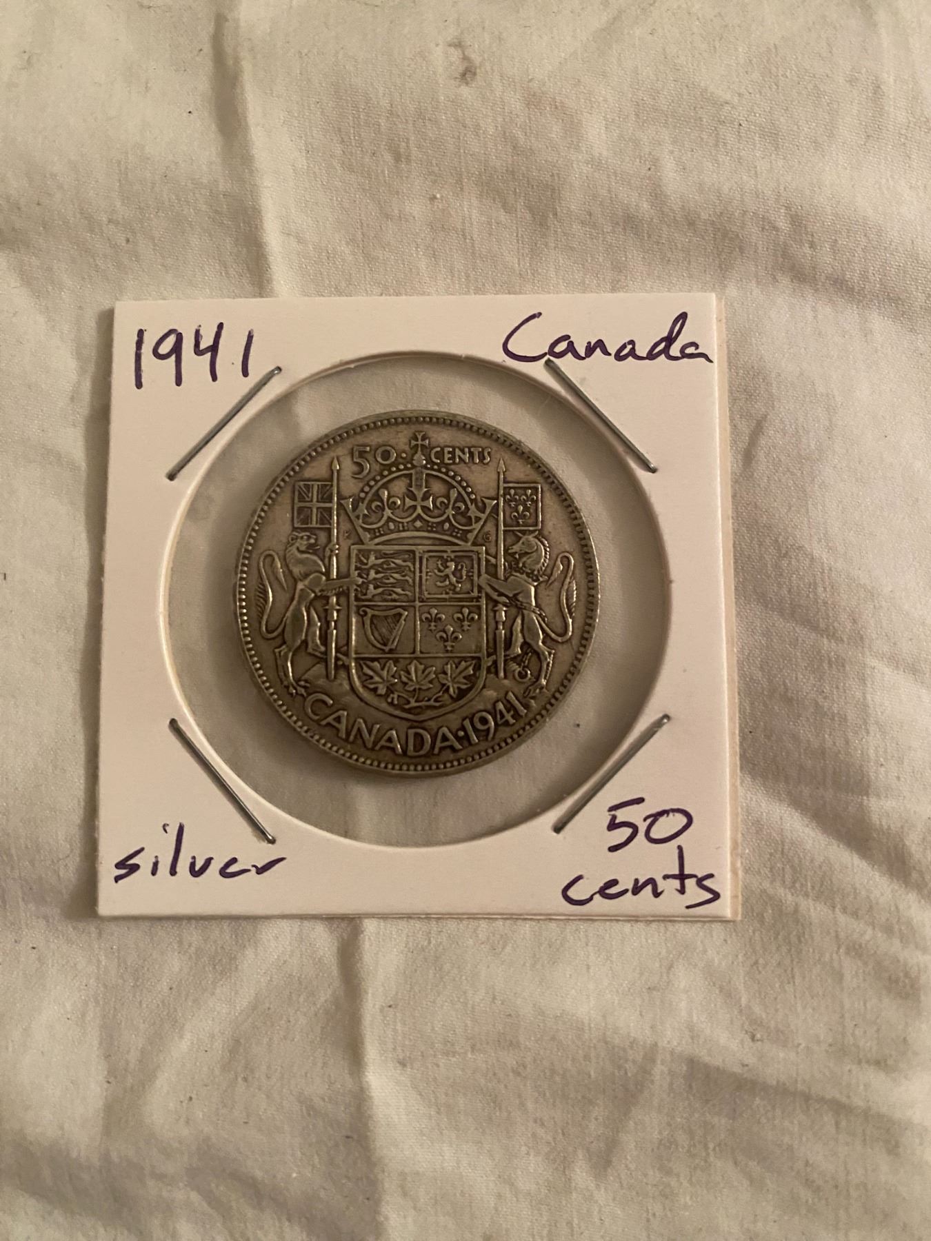 1941 Canada silver .50 cent
