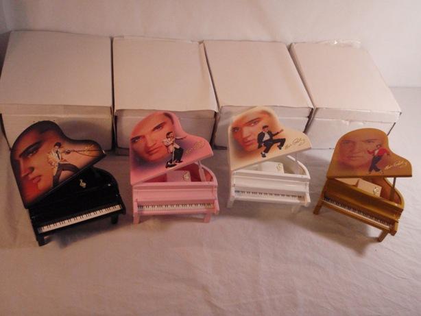 Set of 4 Elvis Grand Piano Heirloom Classics Music Box Collection