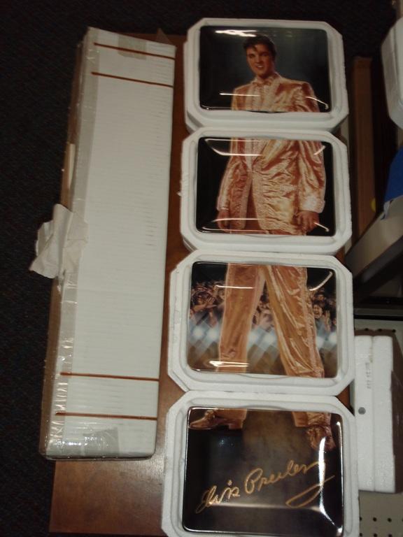 Framed Set of 4 Elvis Giants of Rock and Roll Collection By Robert Weisman