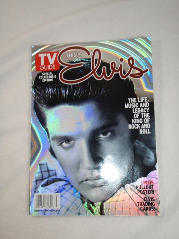 Large Elvis Hologram TV Guide Special Collectors Edition Summer 2002 w ...