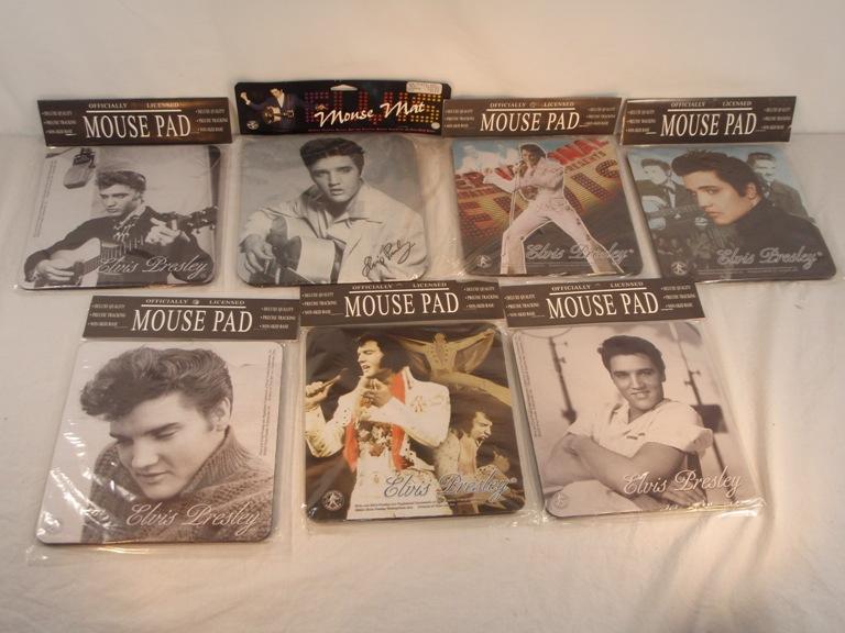 Lot of 7 NBO Officially Licensed Elvis Presley Mouse pads