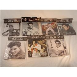 Lot of 7 NBO Officially Licensed Elvis Presley Mouse pads