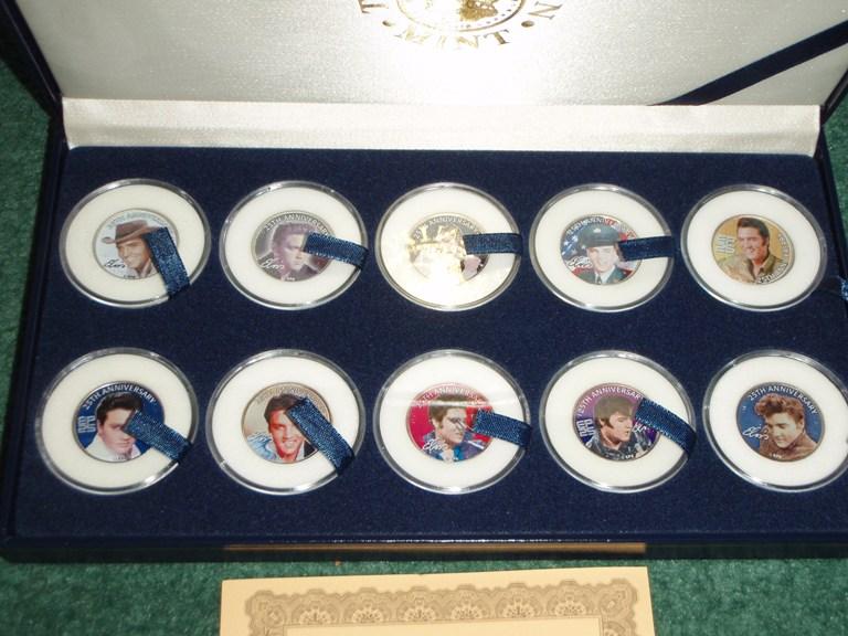 Set of 10 25th Anniversary Colorized State Quarters- Morgan Mint