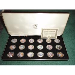 18 gold coin JKF Half Dollars Elvis # hits in black box- Morgan Mint