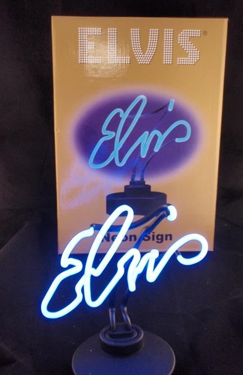 Elvis NEON Sign by Rabbitt Tanaka 12inches tall