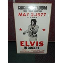 Elvis 1977 Chicago Concert Poster Reproduction 11x14 Shrink-wrapped