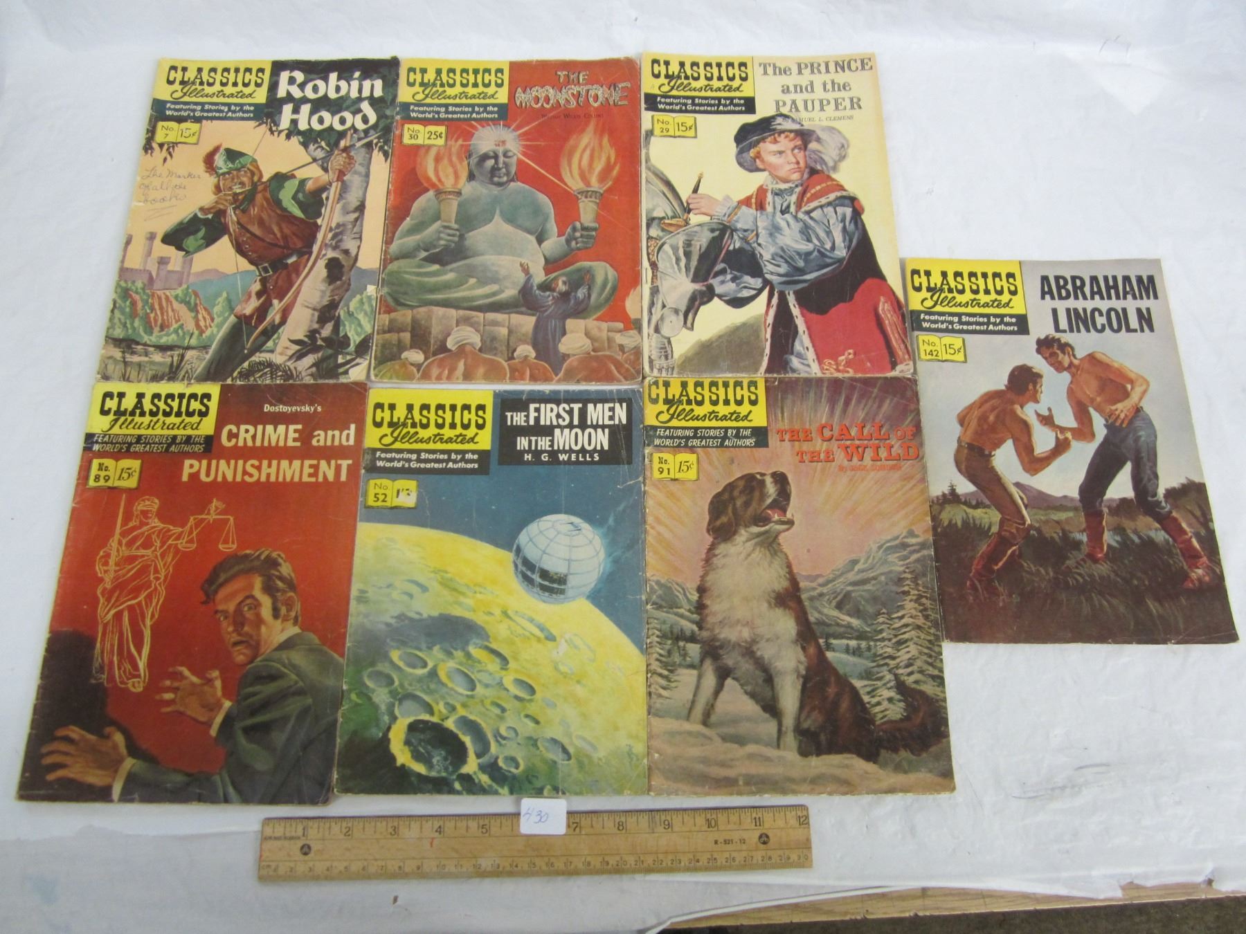 7 Vintage Classics Illustrated Comics - Schmalz Auctions