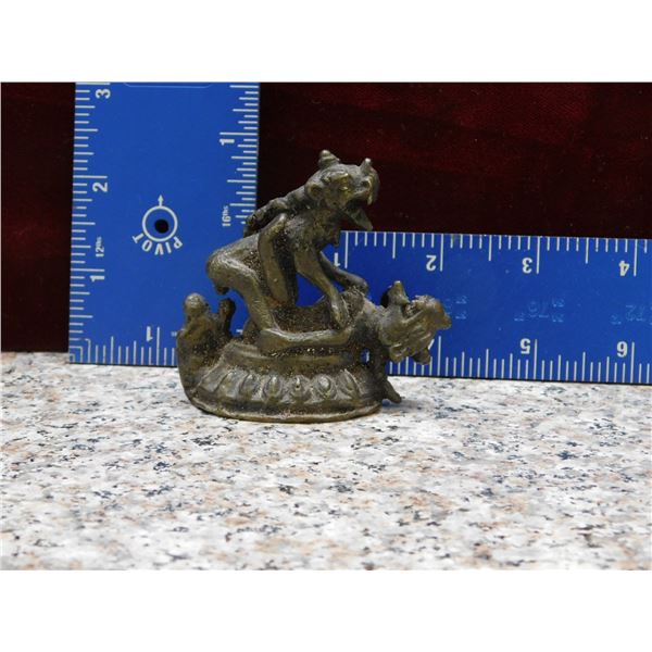 Kama Sutra Metal Sex Erotic Statue Indian 3 Tall