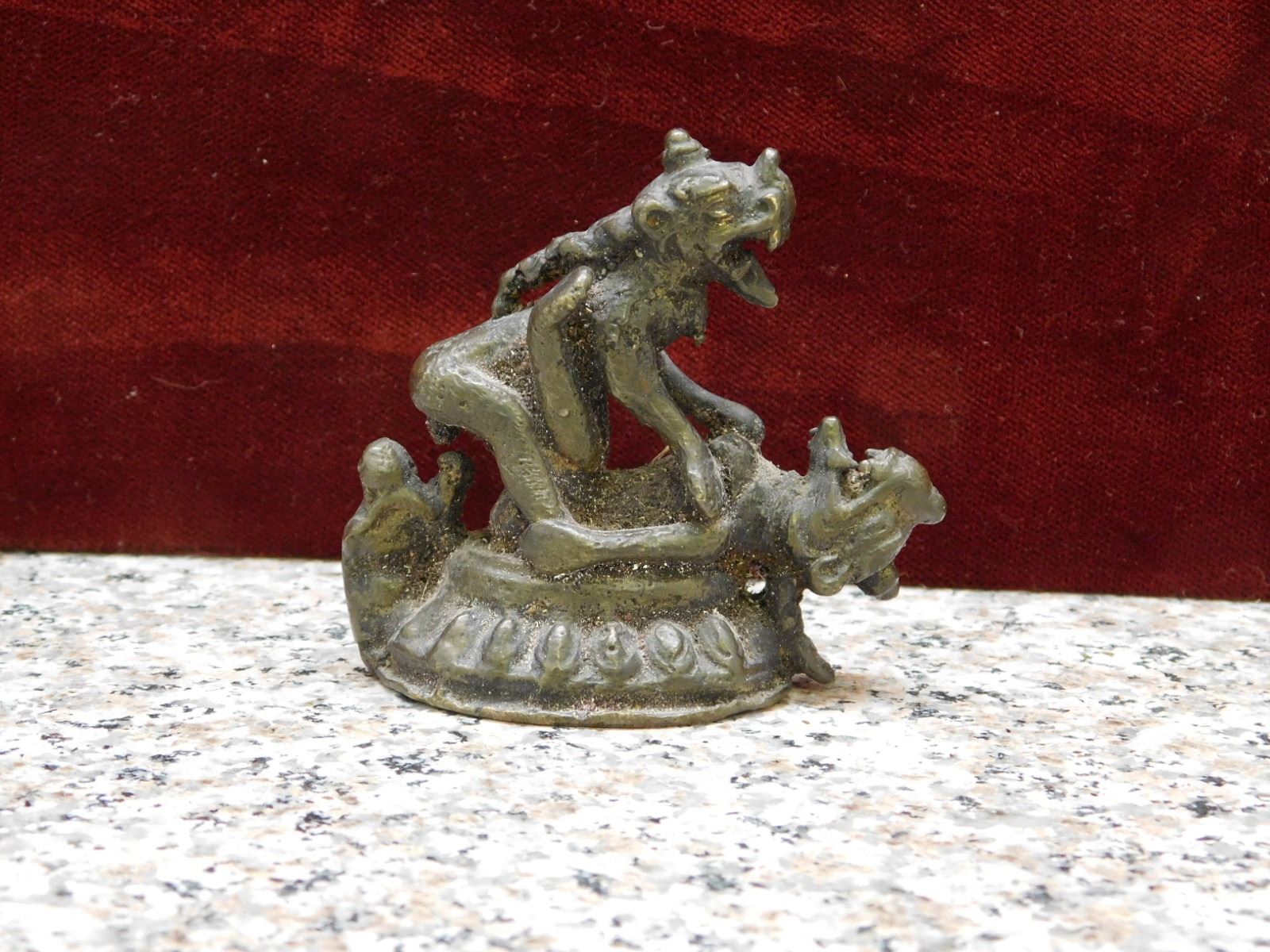 Kama Sutra Metal Sex Erotic Statue Indian 3 Tall