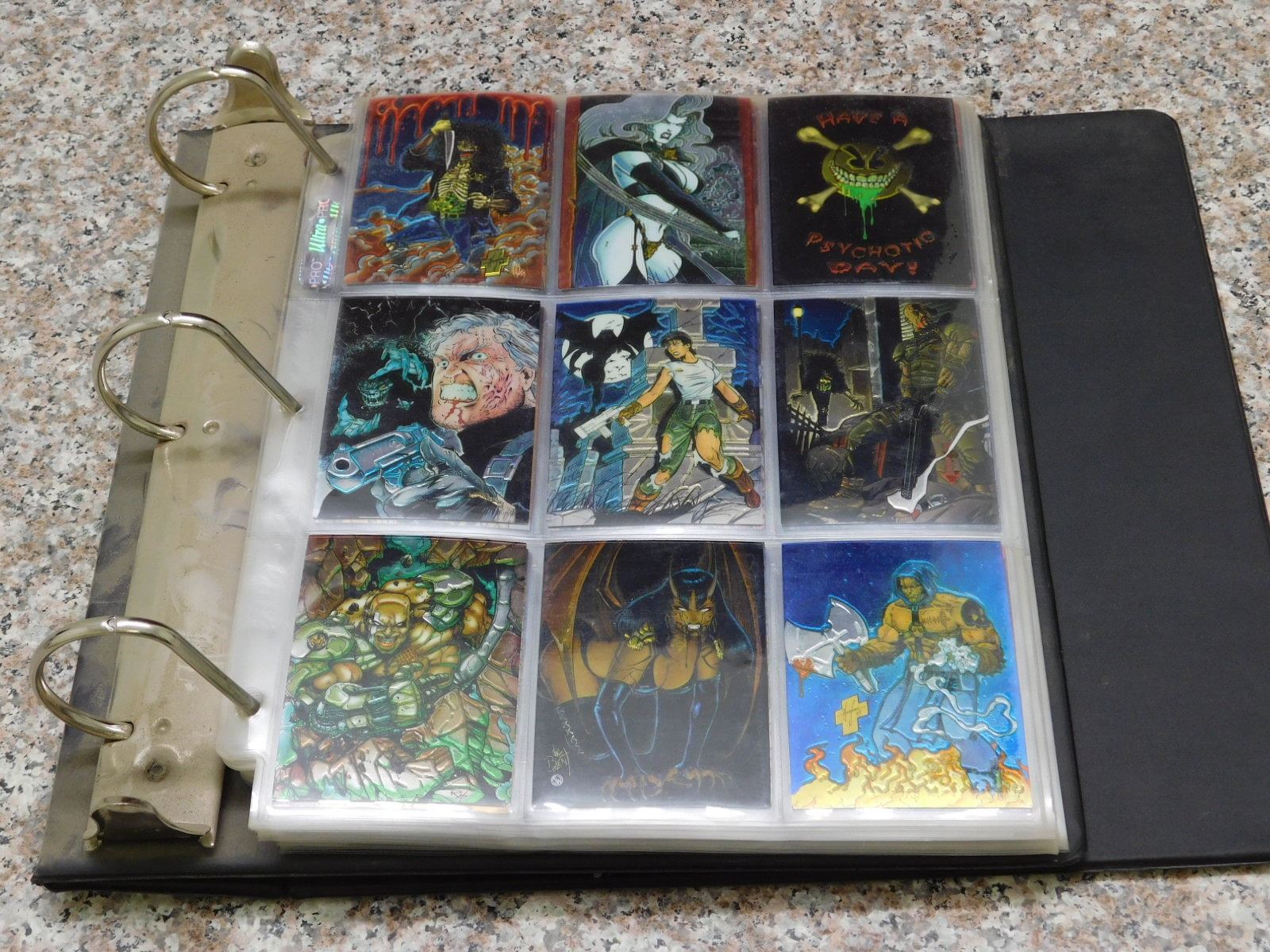 Lot of 2 Topps Predator 72-Card Set, 1995 Evil Ernie Glow In The Dark ...