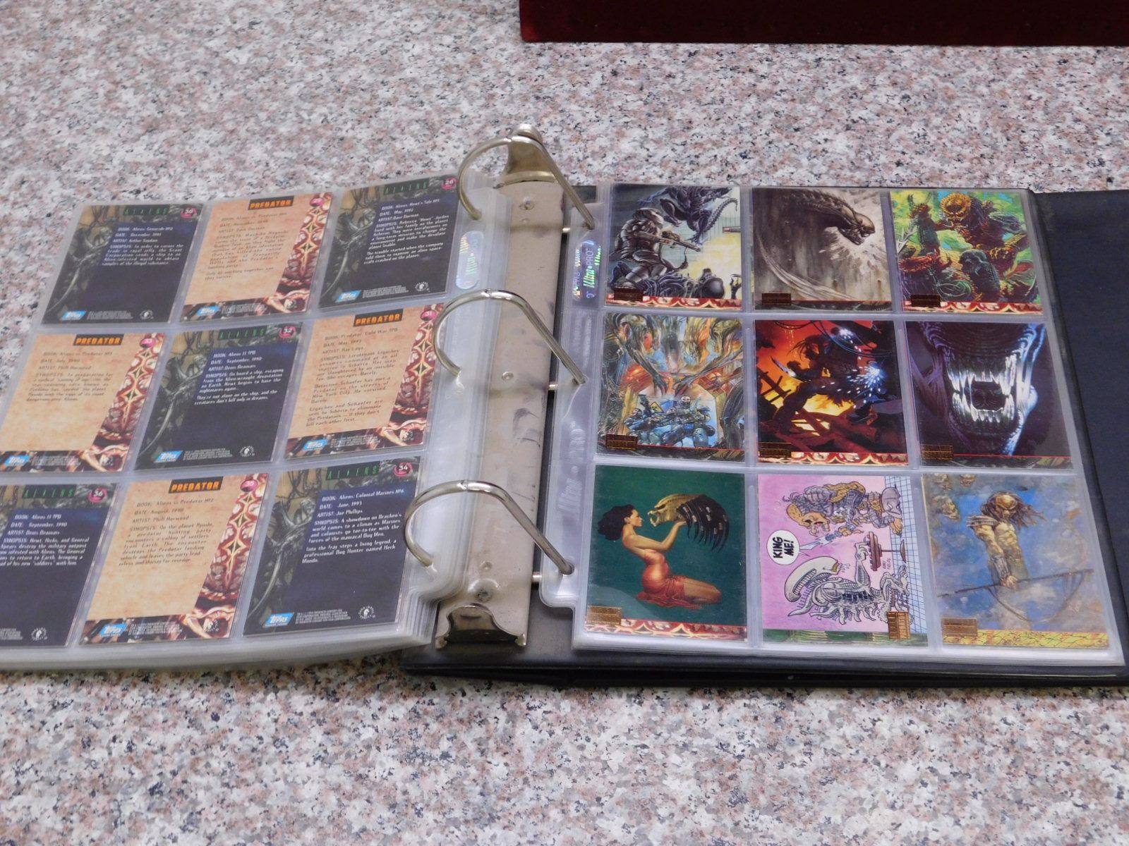 Lot of 2 Topps Predator 72-Card Set, 1995 Evil Ernie Glow In The Dark ...