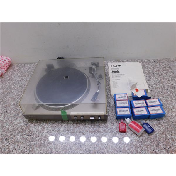 Sony PS-212 Automatic Turntable Works Direct Drive + 8 Brand New ...