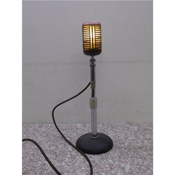 Astatic WR-20 Microphone With Stand Turned Into Lamp 19" Custom ...