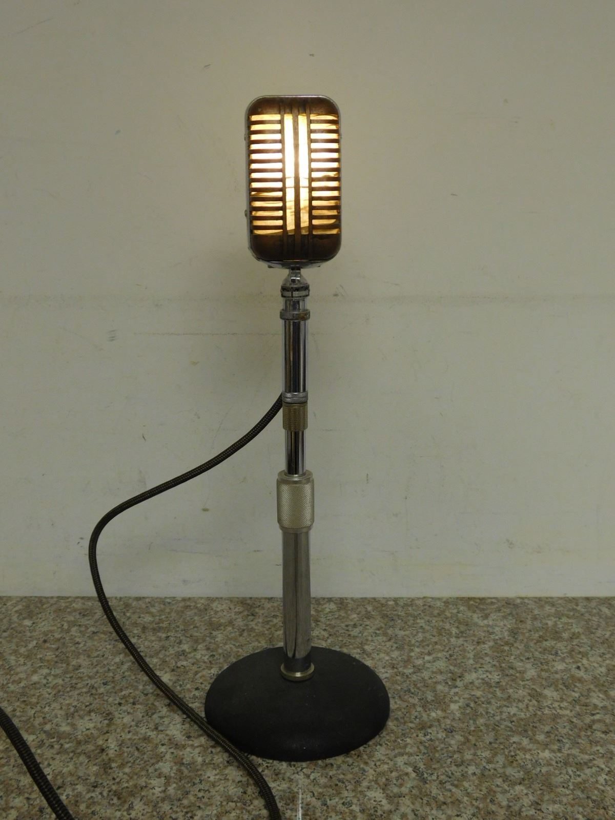Astatic WR-20 Microphone With Stand Turned Into Lamp 19" Custom ...