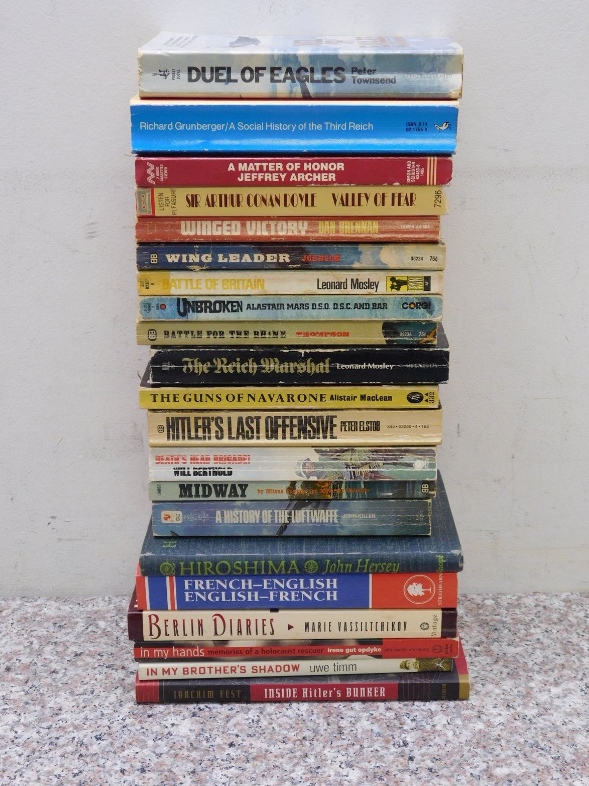 Lot of 21 WW2 Books Nazi Germany Japan Hiroshima Army Military Soldiers ...