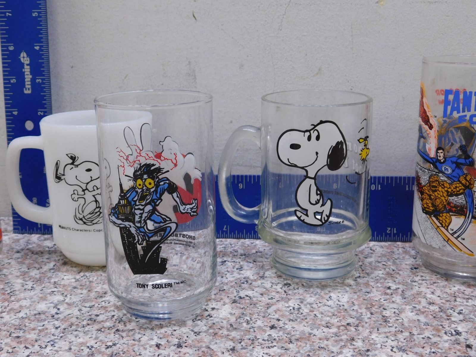 Lot of Pop Culture Glass 7-11, McDonalds Burger King Fantastic Four ...