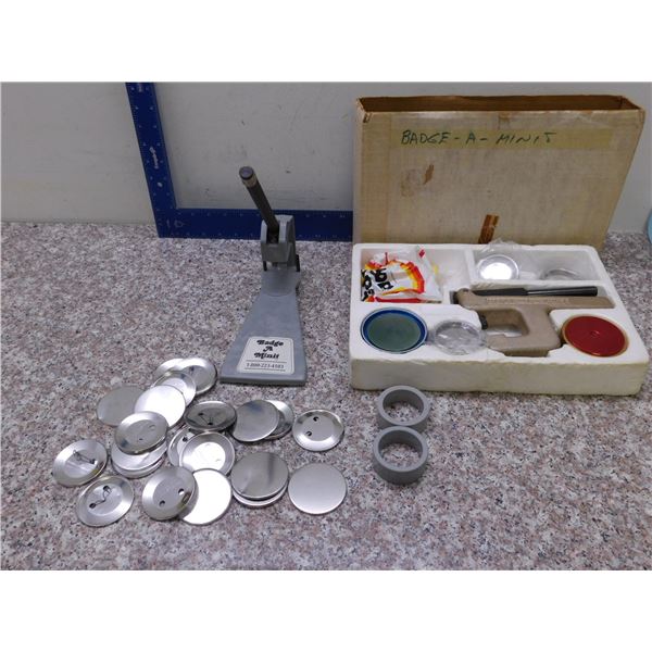 Badge-A-Minit Button Press Machines Tools + Buttons 2.25" and 2.75" sizes