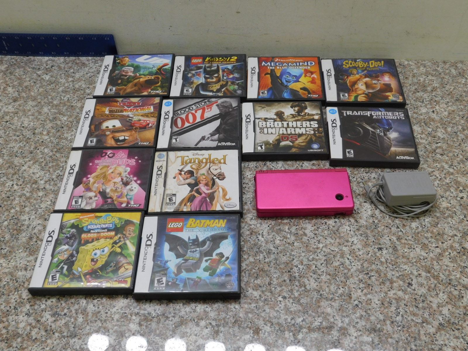 DSi Pink With Metallic Pink Case, 12 Games and Charger