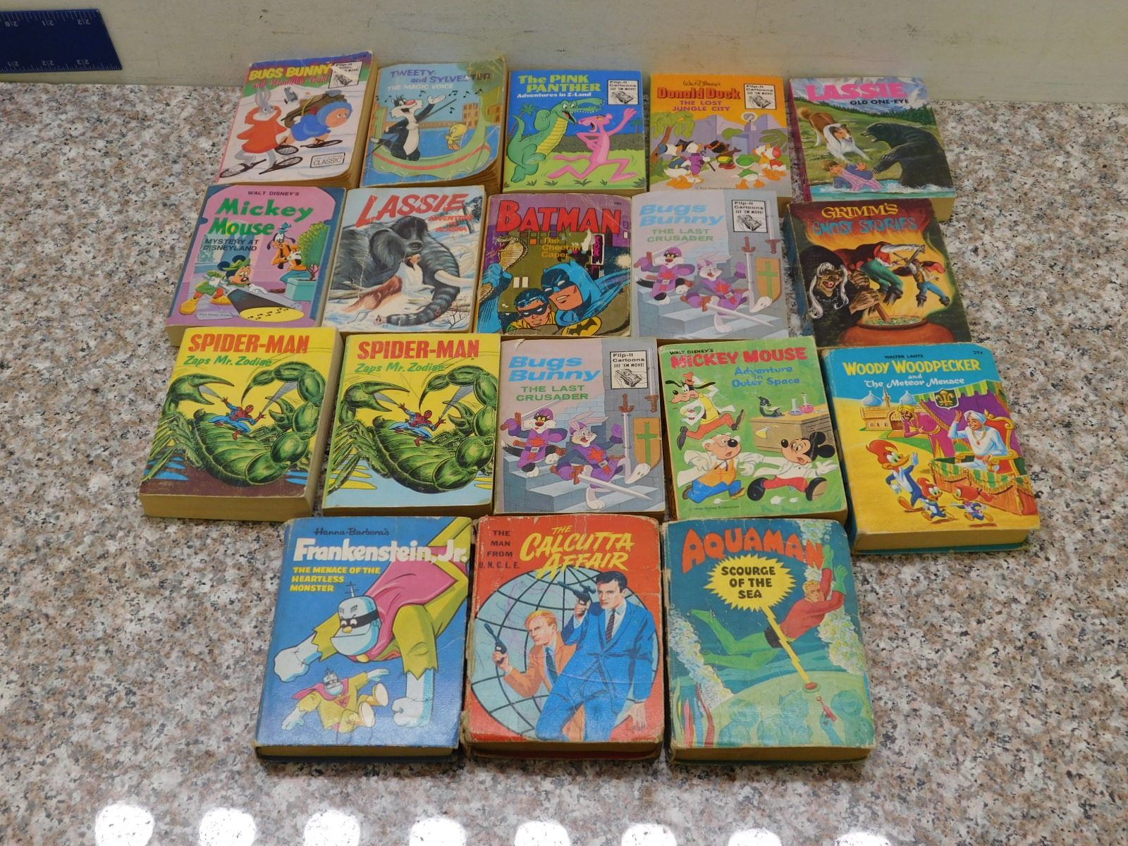 Lot of 18 Whitman Big Little Books DC Batman Aquaman Frankenstein ...